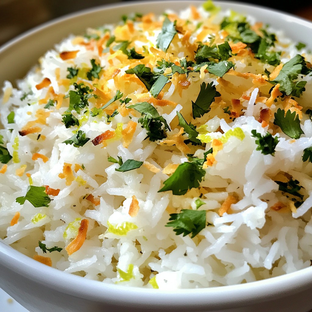 Coconut Lime Rice Flavorful Side Dish Recipe - Recipe Website